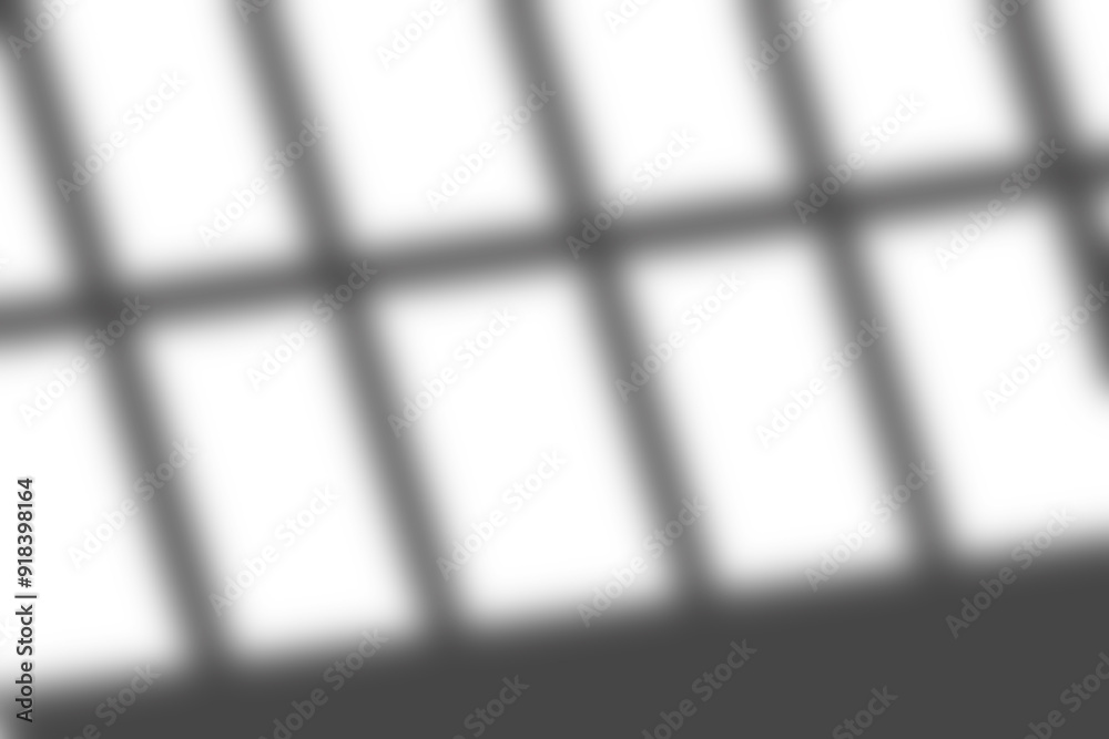 Realistic window light and shadow effect on transparent background ...