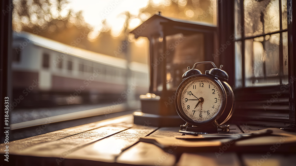 Nostalgic time-travel scene with sepia tones and vintage aesthetics ...