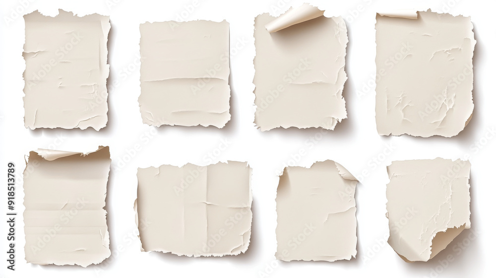 Vector torn paper, including edges in PNG format. Features torn ...