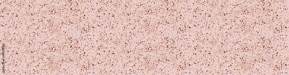 Terrazzo flooring seamless pattern. Vector realistic asphalt texture ...