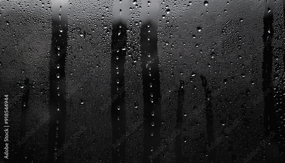 black wet background . raindrops for overlaying on window, concept of ...