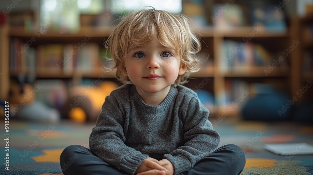 Kindergarten Reading Hour: Children Enjoying and Engaged in Reading ...