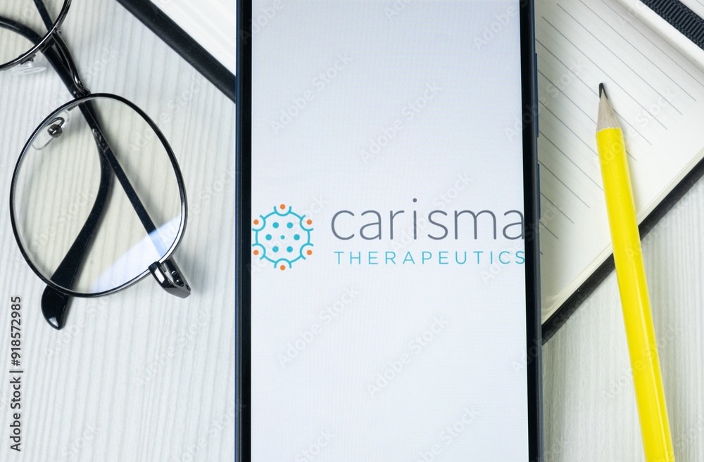 New York, USA - 1 August 2024: Carisma Therapeutics Logo on Phone ...