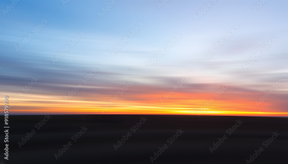 time lapse sky at dawn with long exposure with Motion Blur effect ...