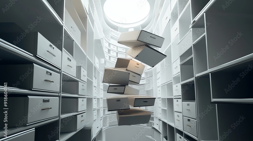 Have filing cabinets and drawers floating or suspended in mid-air ...