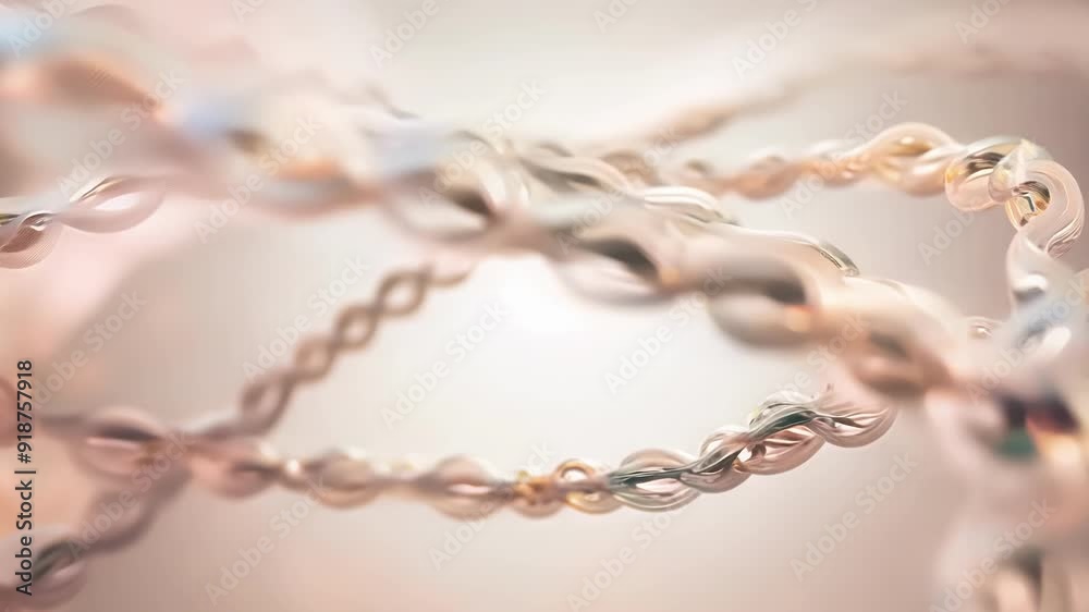 Twisting strands create mesmerizing patterns in a softly illuminated ...