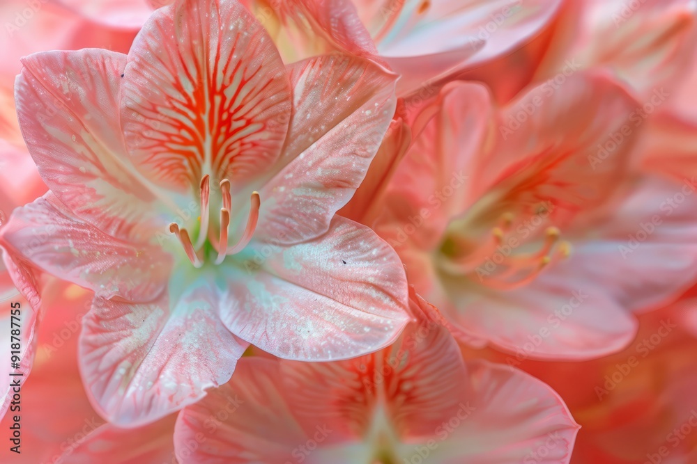 Red spider lily.Lycoris radiata.Equinox flower.Red magic lily.A ...