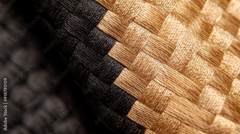 Eri and Muga silk fibers interwoven into a rich basket pattern ...