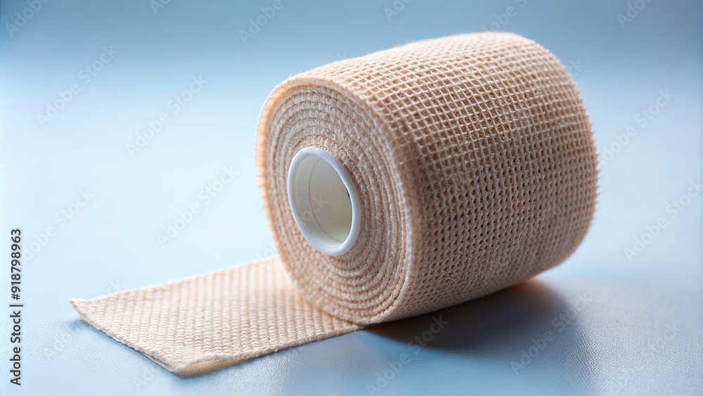 Bandage roll used to cover wounds and injuries , first aid, medical ...