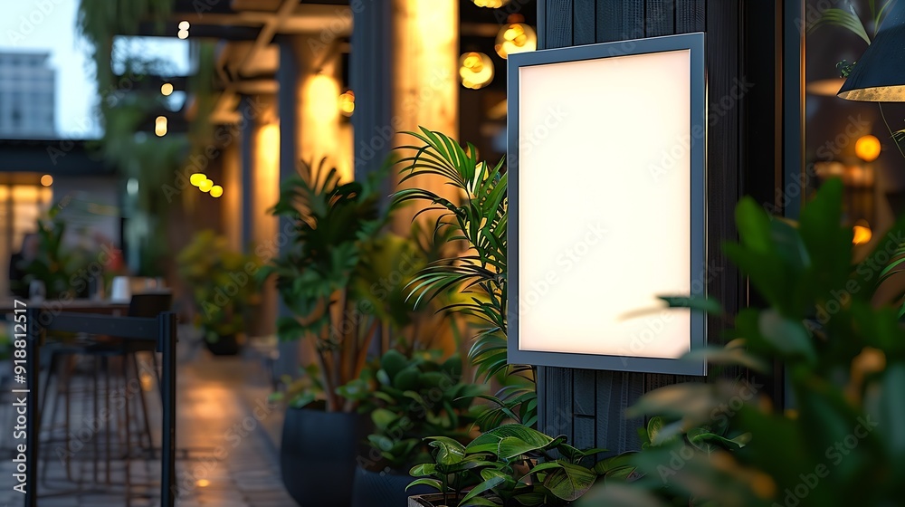 Blank store sign design mockup isolated Clear shop signage template ...