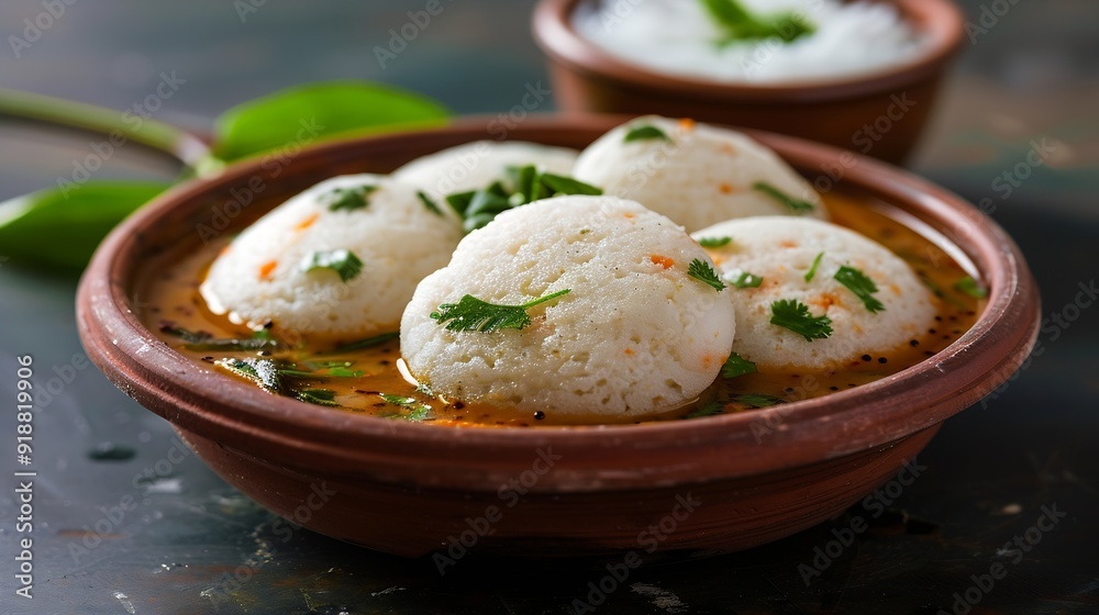 South Indian breakfast Ragi Idly nachni idly finger millet Idli in clay ...
