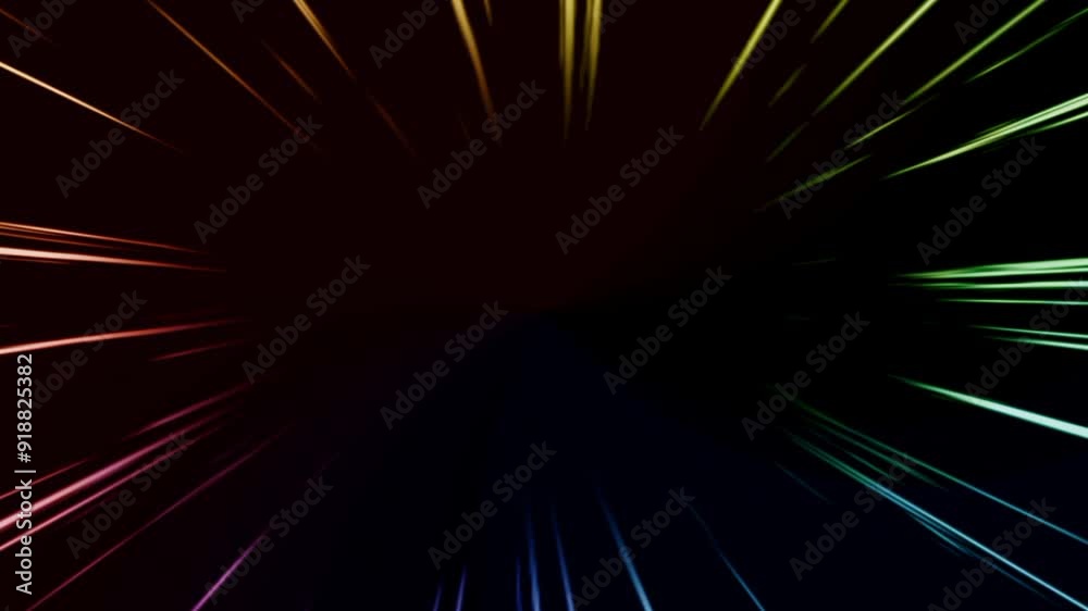 Diagonal Anime Speed lines in Black and White, Radial Comic Light Speed ...