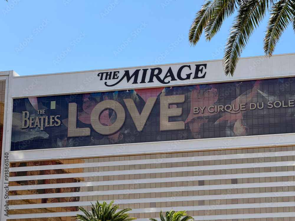 Las Vegas,Nevada,USA-June 17th 2024: The Mirage casino hotel building ...
