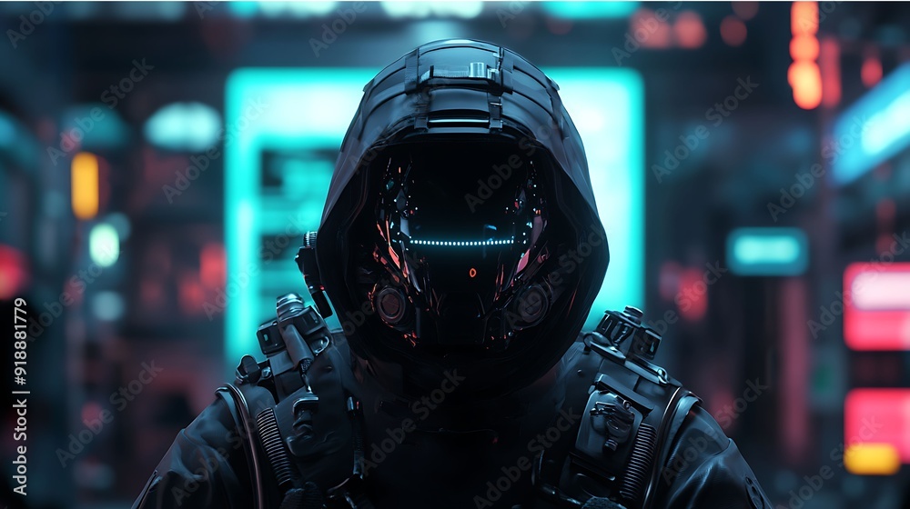 hacker, sad, Dark Nautical, Laser Printed, upper body shot, Maya ...