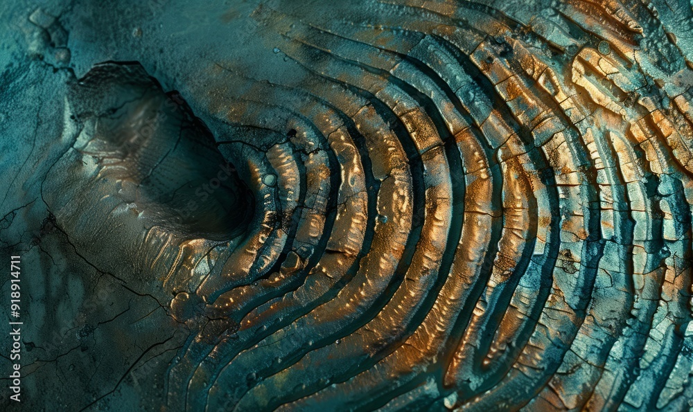 Magnified image of a human fingerprint, highlighting the ridges and ...
