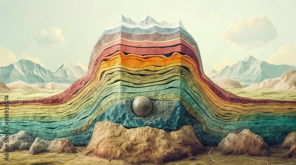 Layers of the Earth: Cross-sectional images of the Earth's layers ...