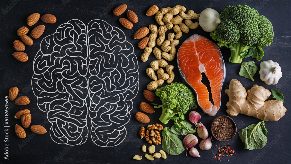 Mindful conscious eating, smart eating diet banner, healthy food for ...