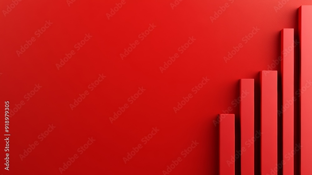 Inspired minimalist background with a red grid style. The clean and ...