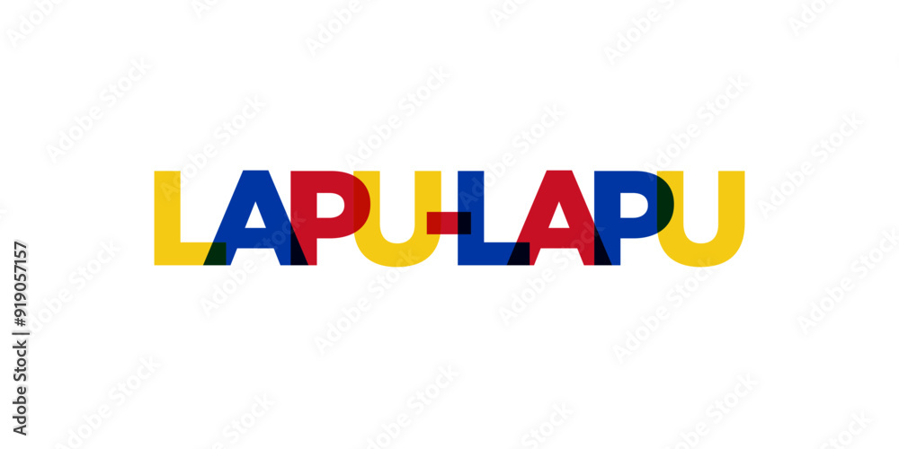 Lapu-Lapu in the Philippines emblem. The design features a geometric ...