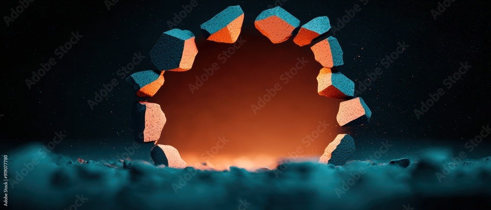 Navigating Technological Disruption: Cartoon Illustration of Challenges ...