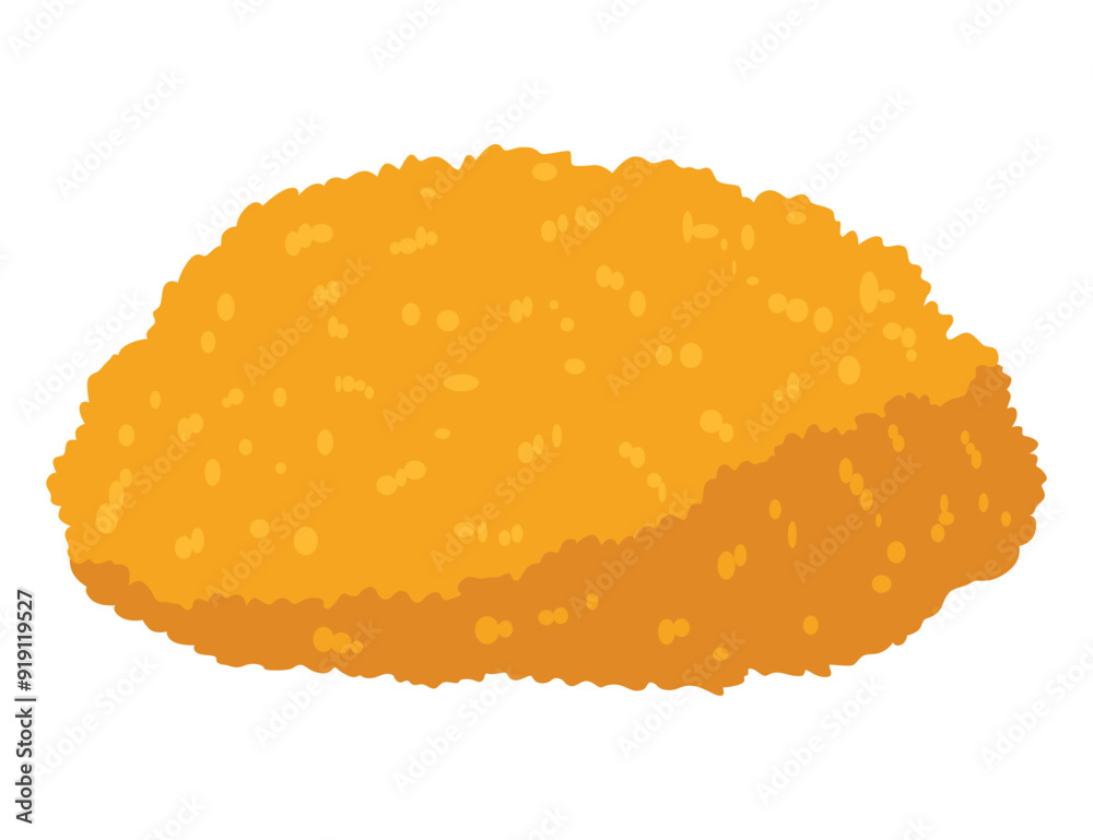 Fried chicken. Crispy fried strips on white background. Beautiful ...