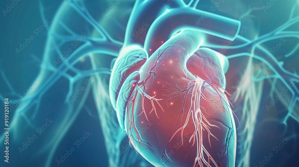 Medical Illustration of Arrhythmia: Complex Heart Rhythm Disorder ...