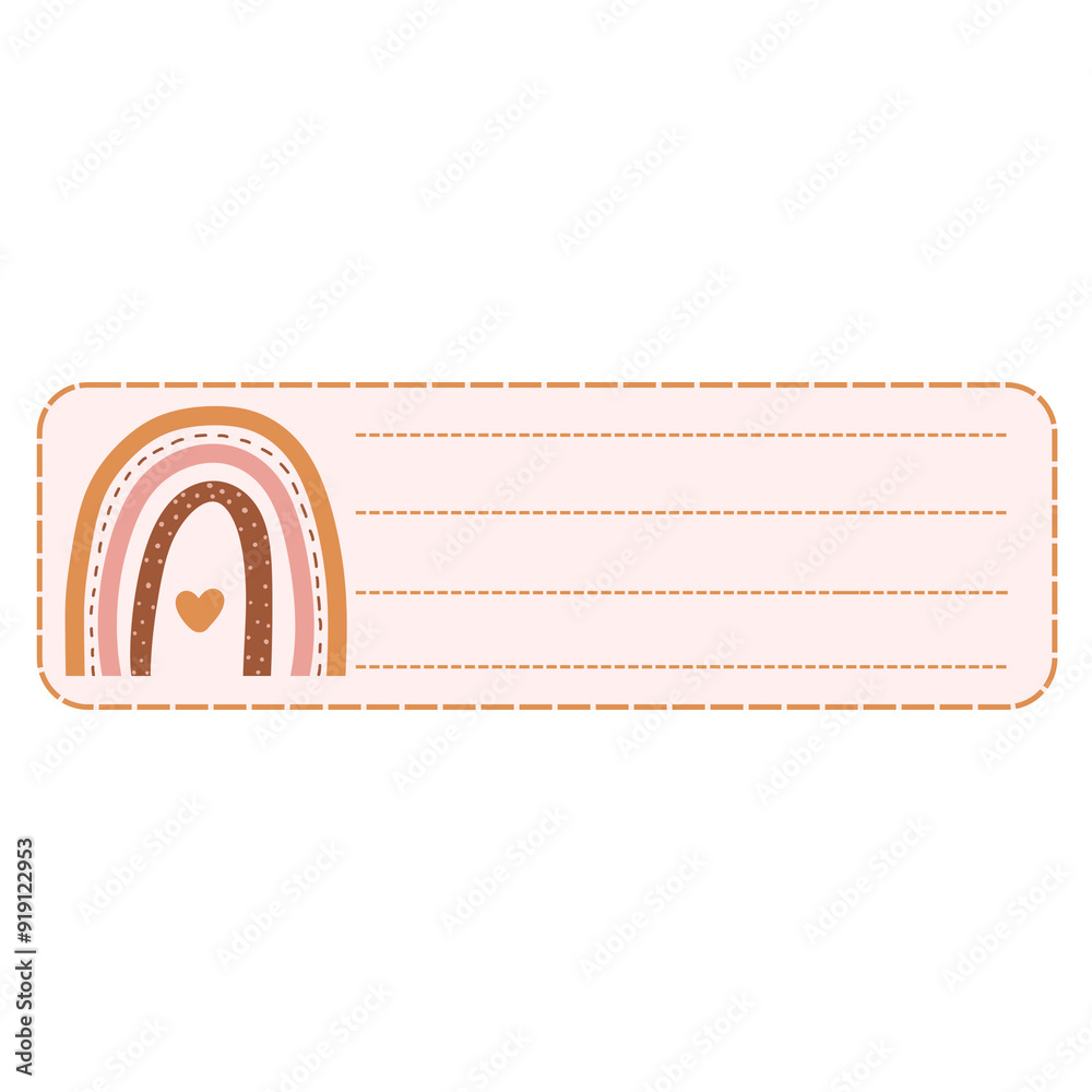 Bohemian Rainbow Minimal style. Classroom Sign and Student Desk Signs ...