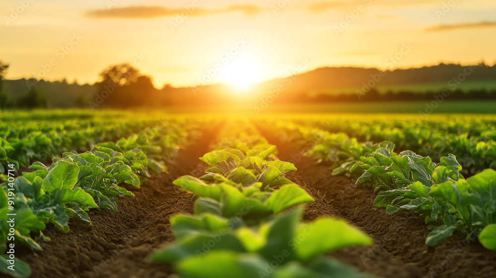 Diverse farm ecosystem with pollinatorfriendly plants, crop rotation ...