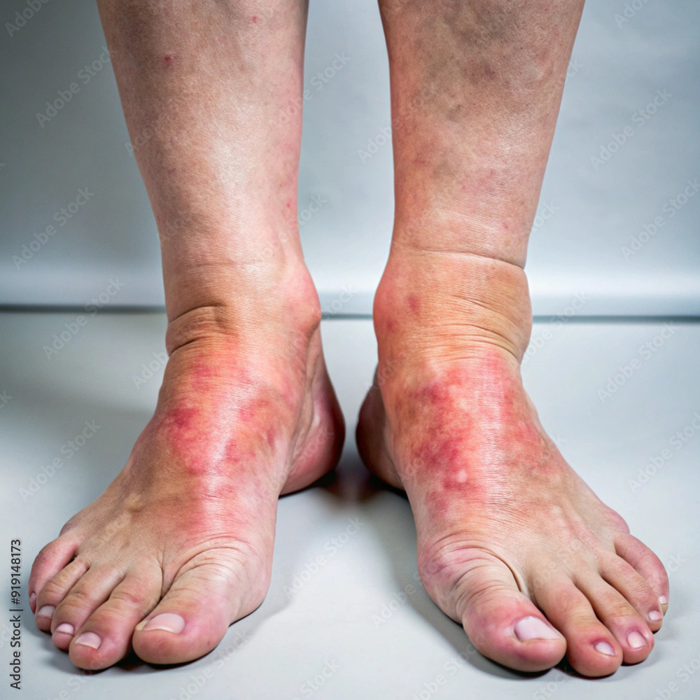 Educational Images of Swollen Ankles in Women: Understanding Common ...