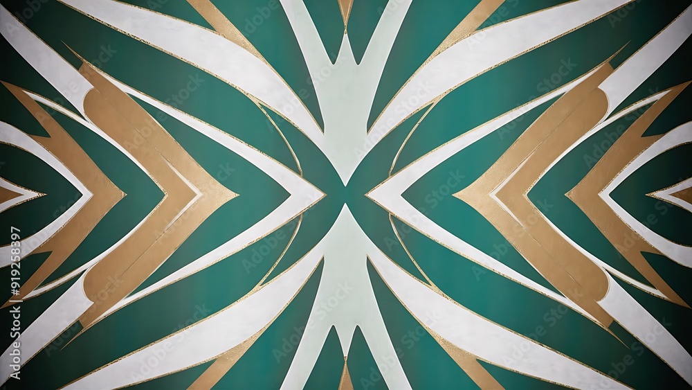 This mid-century abstract background features captivating wallpaper ...