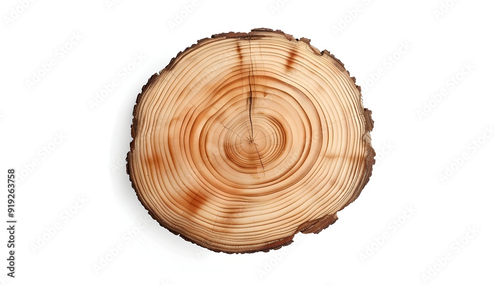 Tree Ring Cross Section Stock Illustration | Adobe Stock