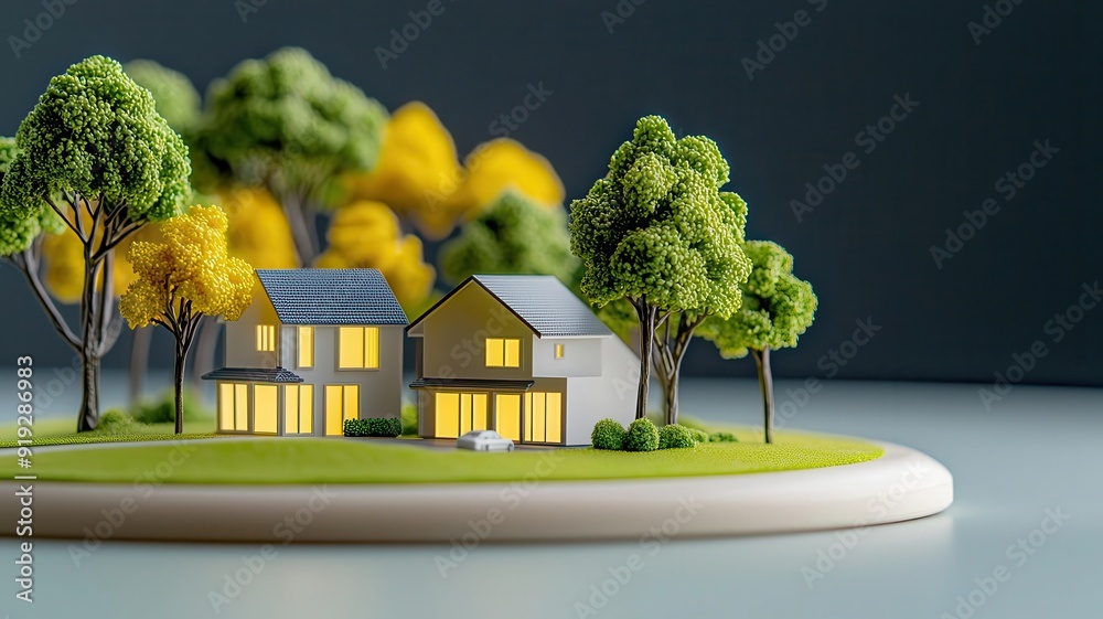 AI-powered model predicting real estate trends, classifying properties by future value increase ...