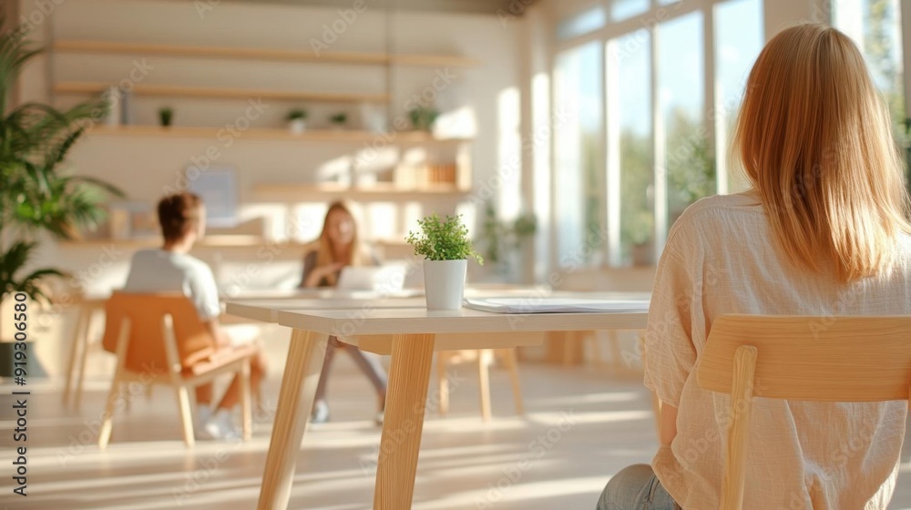 Therapist leading a family therapy session in a cozy, welcoming ...