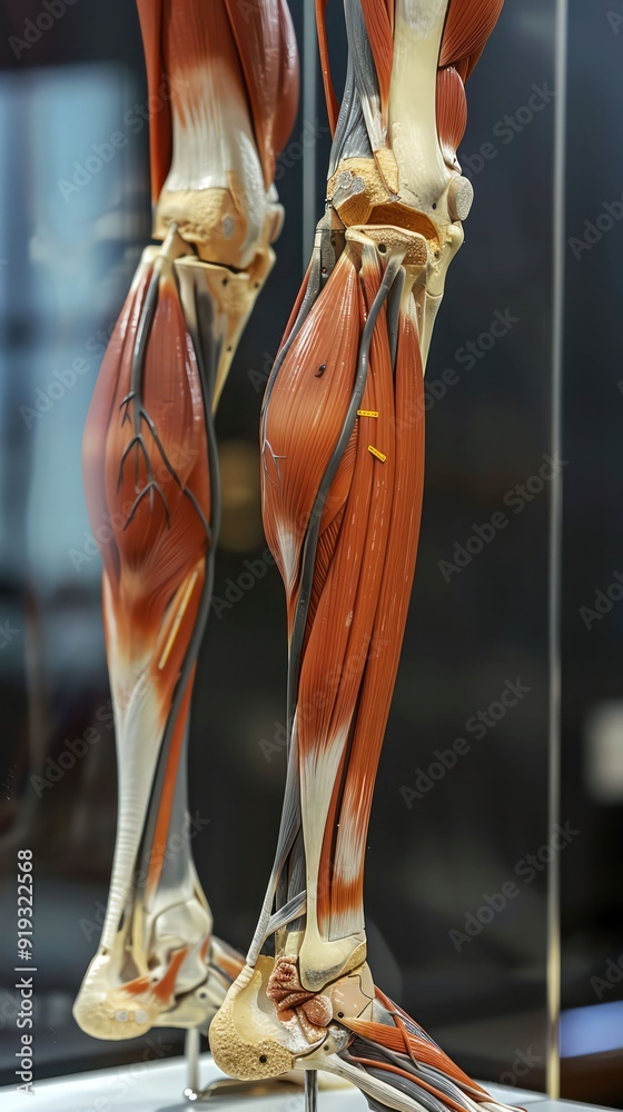 Anatomical crosssection of the human leg, highlighting the quadriceps ...