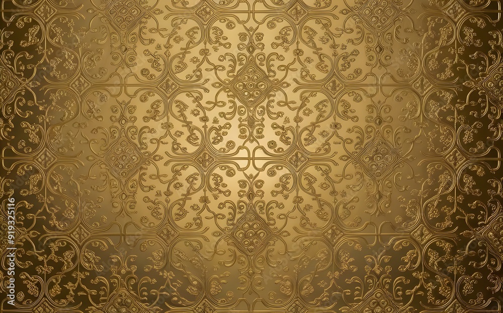 Sophisticated Gold Background with Detailed Patterns for Luxury Designs ...