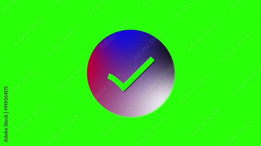 technology check mark icon.4k animation. Allowed tick mark icon ...