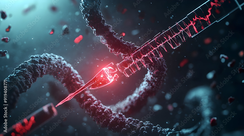 Gene Editing Technology - A visual of technology being used to edit ...