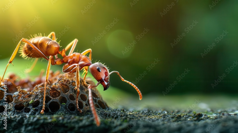 Ants building an anthill after a rainstorm, resilience and rebuilding ...