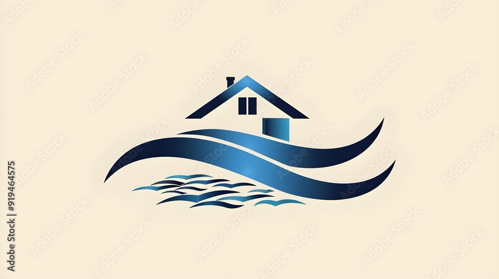 Logo, icon, banner, symbol for house architecture, home design, real ...