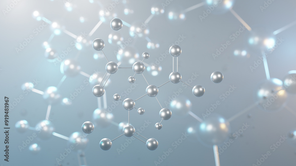 sodium citrate molecular structure, 3d model molecule, anticoagulant ...
