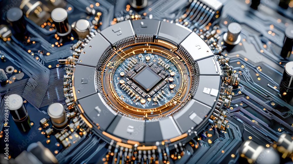 Representation of quantum processors with cooling systems and nested ...