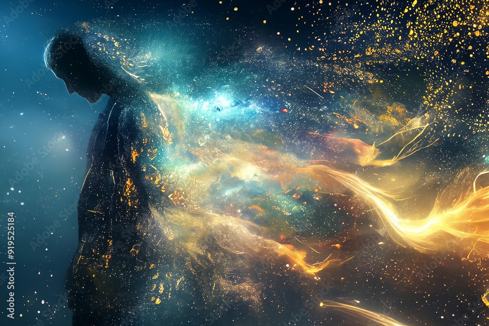 profound Cosmic Human Connection intertwined with Transformation ...