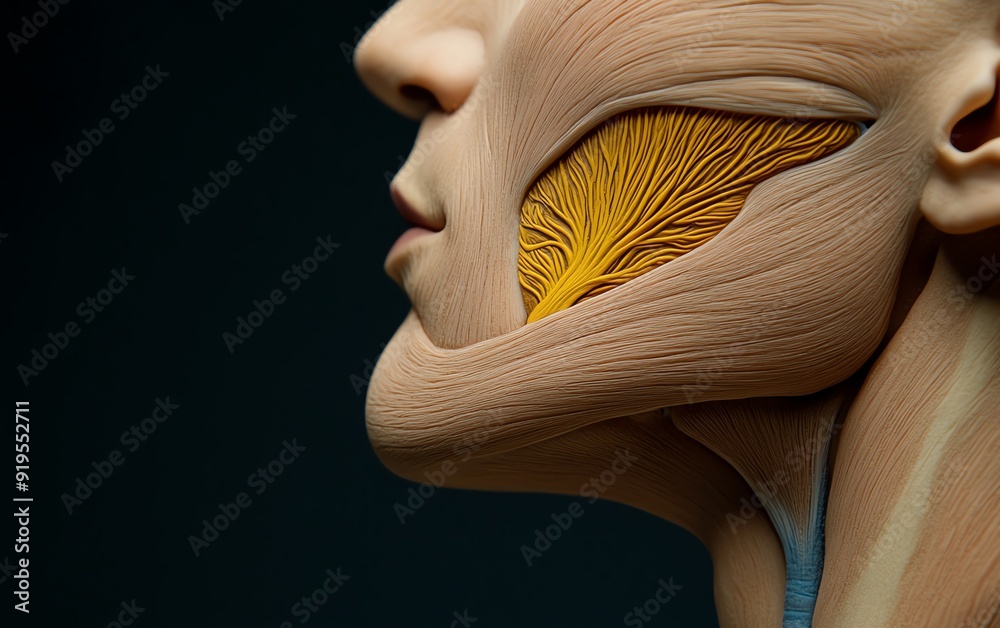 Closeup of the zygomatic bone with the infraorbital nerve emerging ...