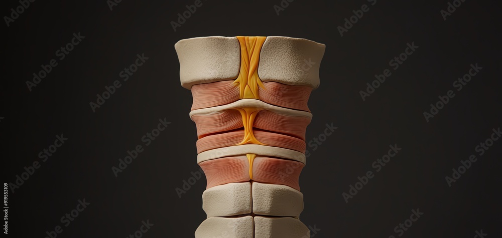 Detailed view of the sacrum with the sacral nerve plexus visible ...