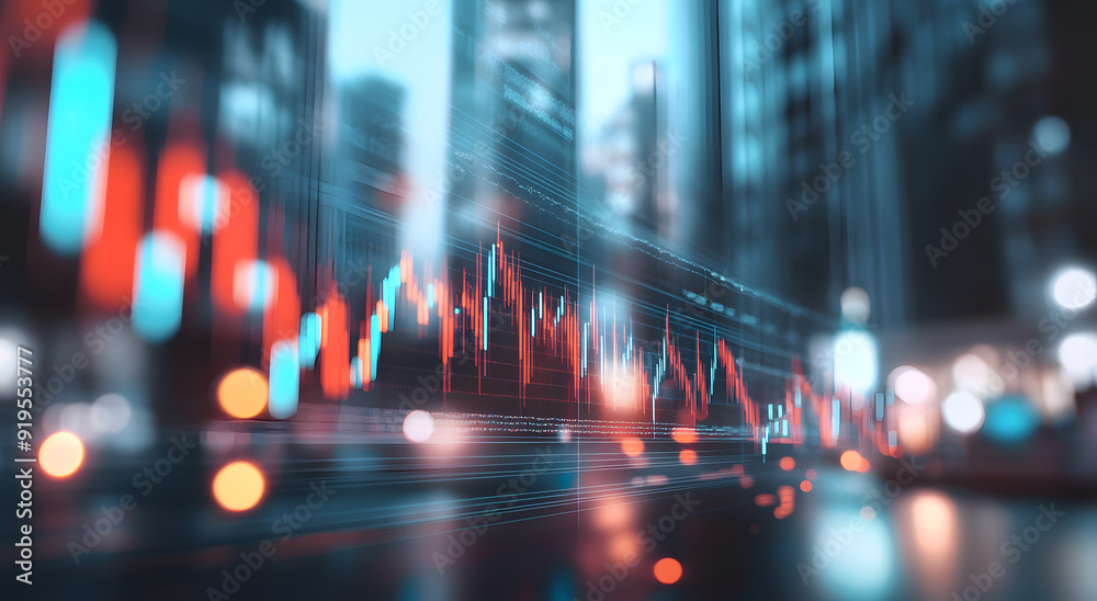 Stock Market Graph with Upward Trend Symbolizing Growth Stock ...