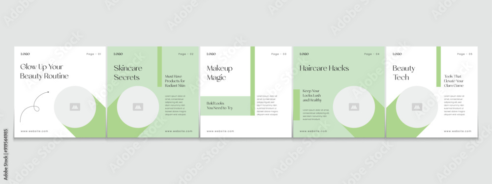 Spa beauty parlor carousel post template, creative beauty Instagram ...