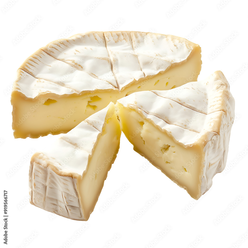Camembert Cheese, Dairy, Isolated on Transparent Background, Graphic ...