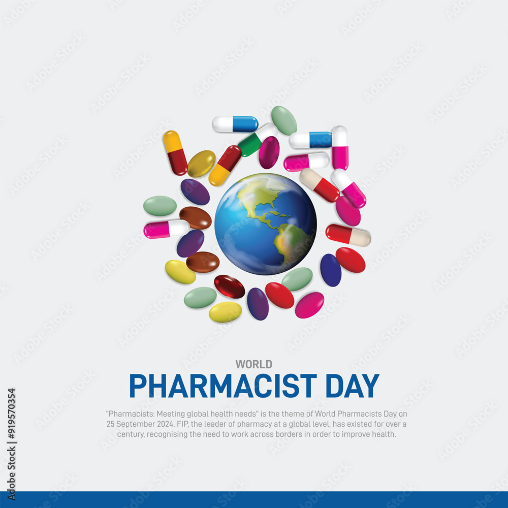 world pharmacists day. world pharmacists day creative poster, banner ...