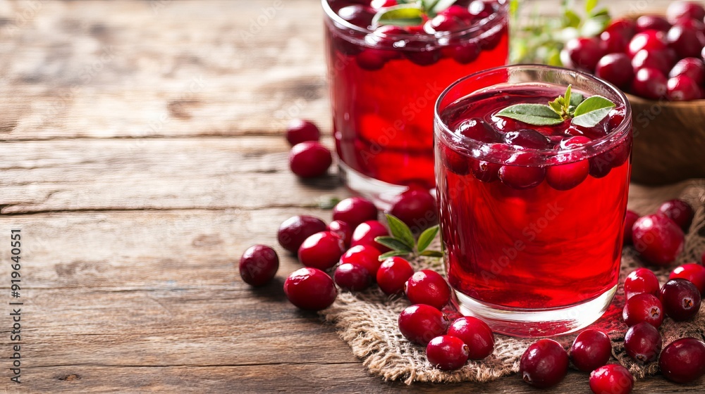 Renowned for its tangy taste and vivid red color, cranberry juice ...