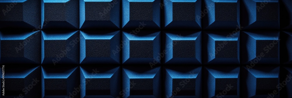 Sound Proof Room. Recording Studio Background with Dark Acoustic Foam ...